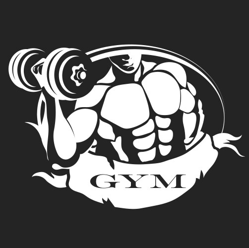 Gym symbol Royalty Free Vector Image - VectorStock
