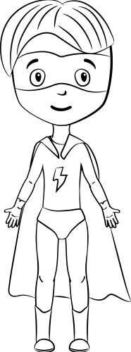 Superheroes Outline Vector Images (over 2,000)