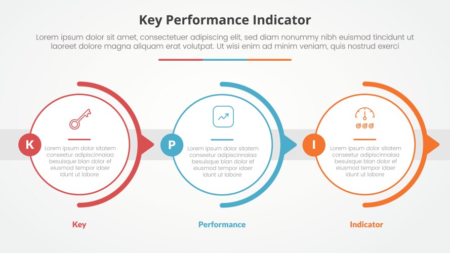 3 points stage template infographic concept Vector Image