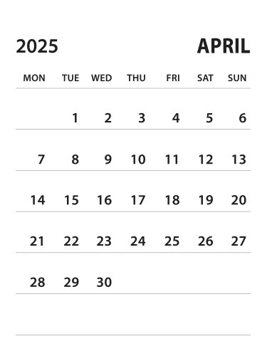 2025 Calendar Vector Images (over 4,100)