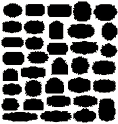 Blank frame and label collection Royalty Free Vector Image