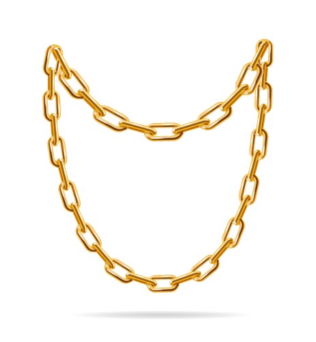 Realistic Gold Chain Vector Images (over 1,800)