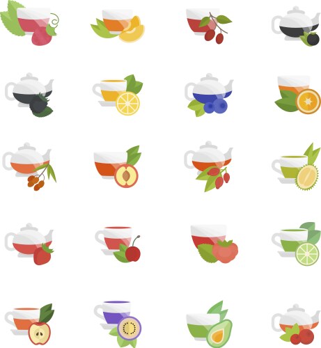 Cute bright fruits Royalty Free Vector Image - VectorStock