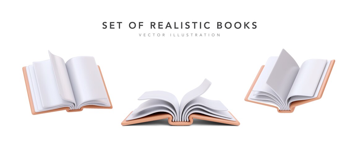 International literacy day a 3d open book Vector Image