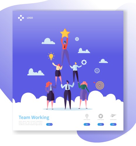 People hierarchy scheme corporate teamwork Vector Image