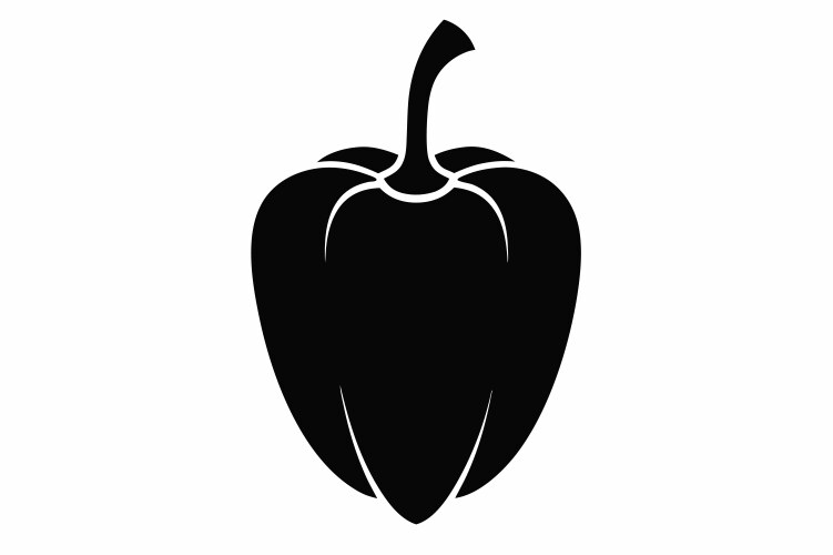 Chili bell tree white background g Royalty Free Vector Image