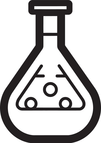 Laboratory legends erlenmeyer flask logo and Vector Image