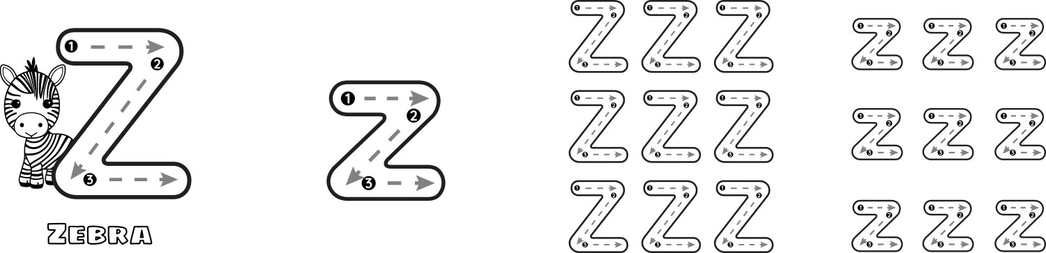 Letter r trace uppercase and lowercase abc Vector Image