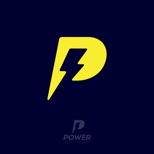Flash lightning bolt logo electric energy icon Vector Image