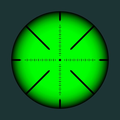 Gun viewfinder sniper scoperifle view isolated Vector Image