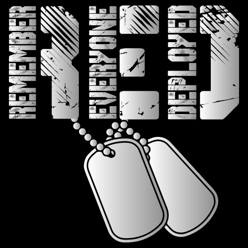Remember everyone deployed for my brother svg red Vector Image