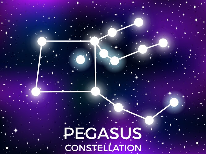 Constellation scorpius with stars in the night sky