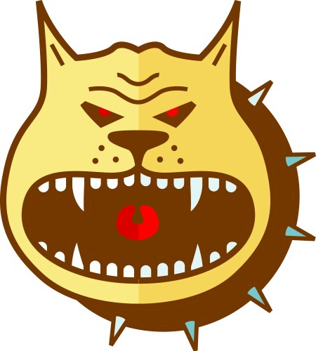 Dangerous dog Royalty Free Vector Image - VectorStock