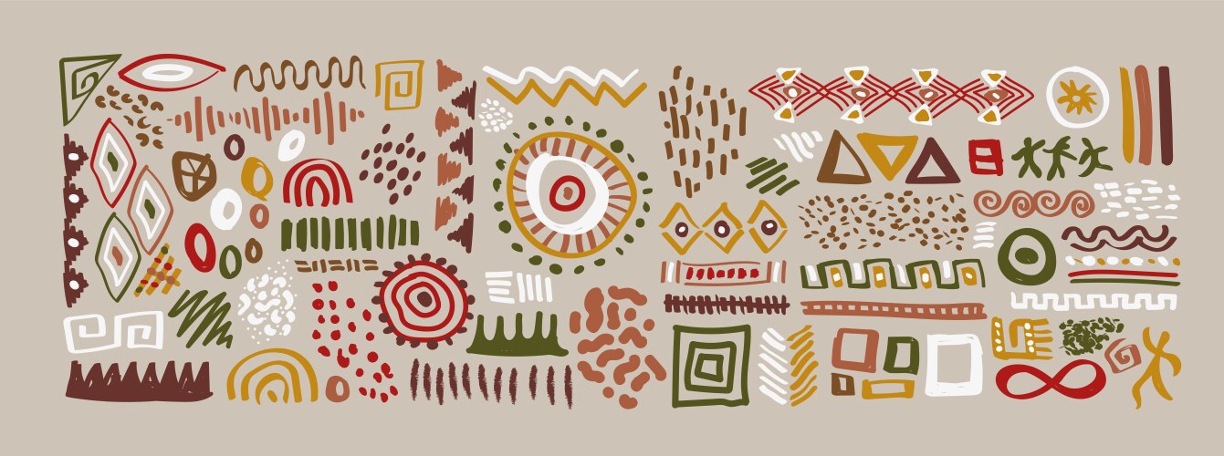 Abstract african art tribal seamless pattern Vector Image