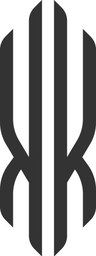 Letter k with racing flag logo Royalty Free Vector Image