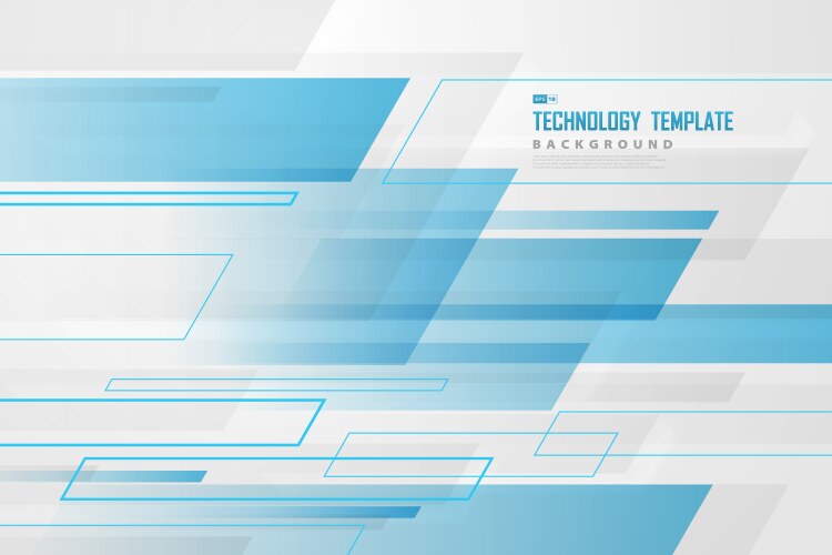 Abstract gradient blue technology design Vector Image