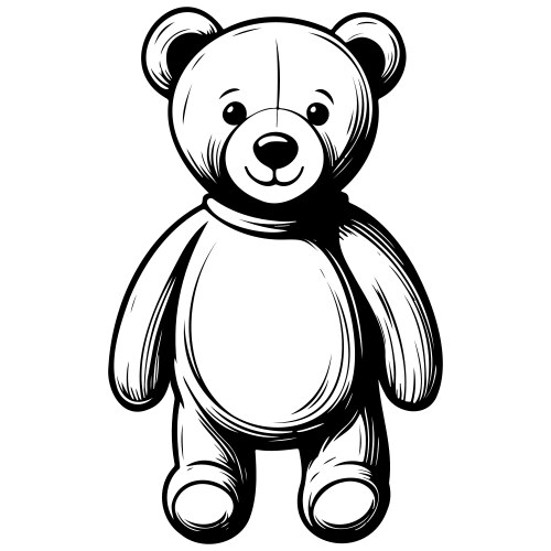 Free Teddy Bear Outline Vector Images (over 140)