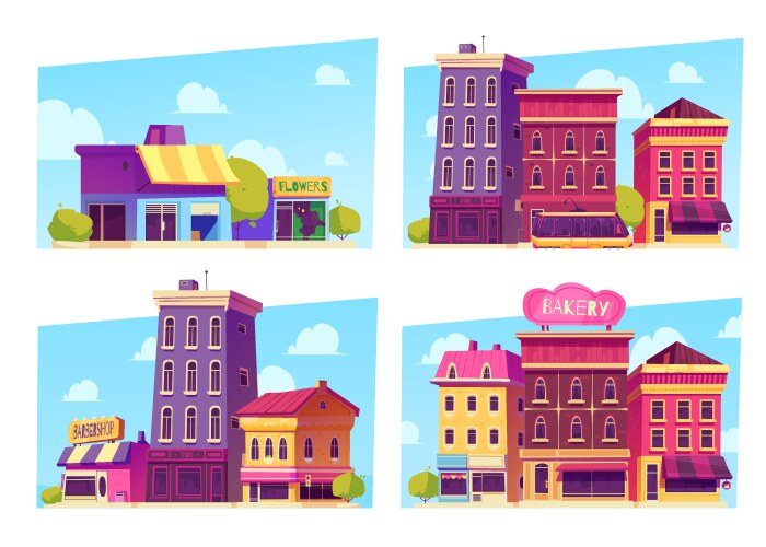 Cartoon Buildings Vector Images (over 190,000)