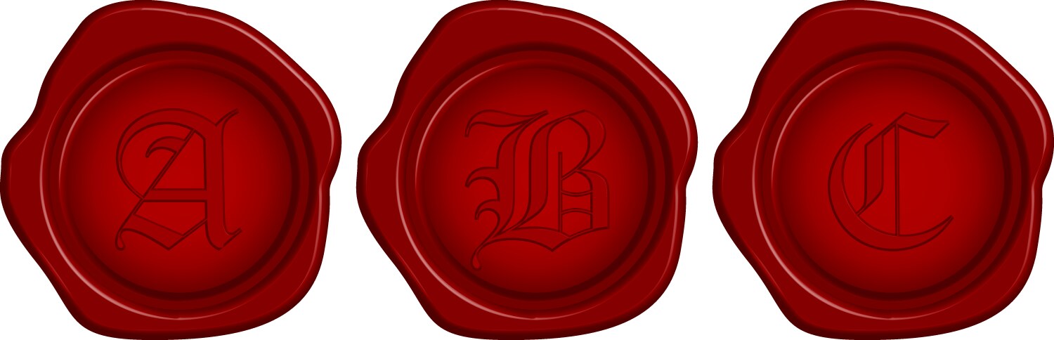 Red seal Royalty Free Vector Image - VectorStock