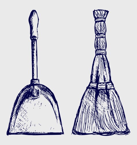 Broom and Dustpan Vector Images (over 5,500)