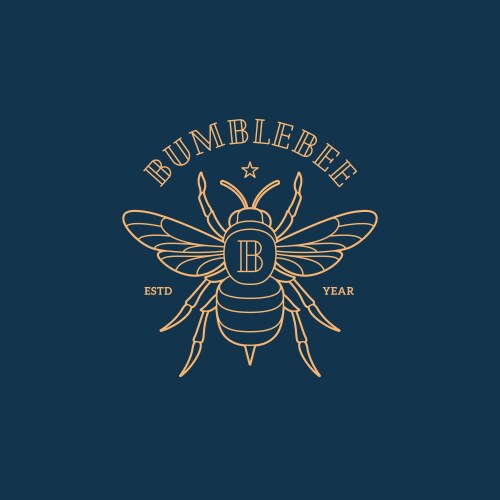 Bumblebee logo Vector Images & Graphics for Commercial Use | VectorStock