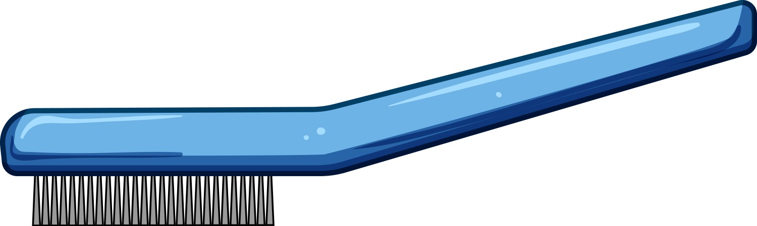 Metal wire brush cartoon Royalty Free Vector Image