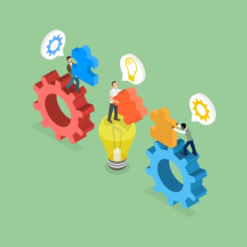 Be worldwide cosmopolitan globalization flat 3d Vector Image