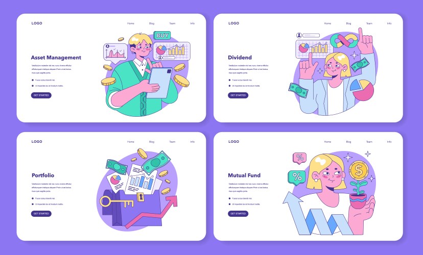 Sustainability web banner or landing page fair Vector Image