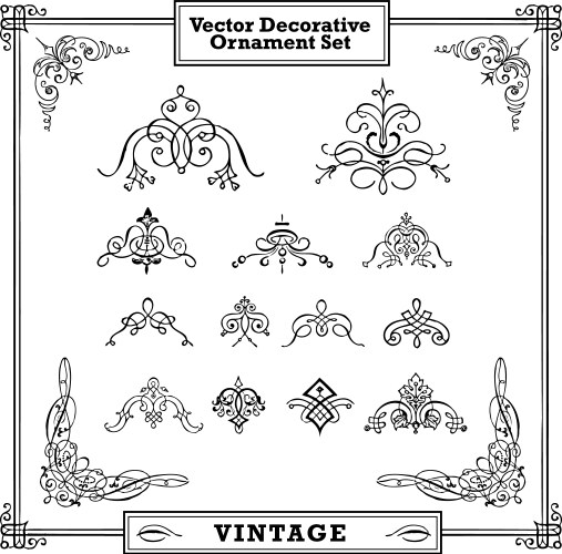 Dual angel trumpet ornament Royalty Free Vector Image