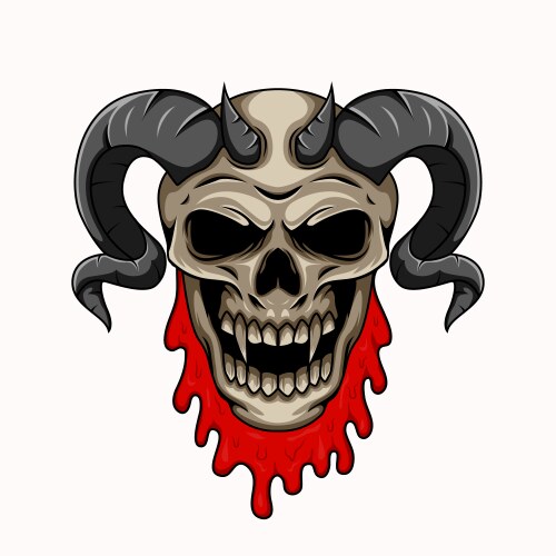 Mafia skull graphic character Royalty Free Vector Image