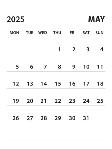 2025 Calendar Vector Images (over 4,100)