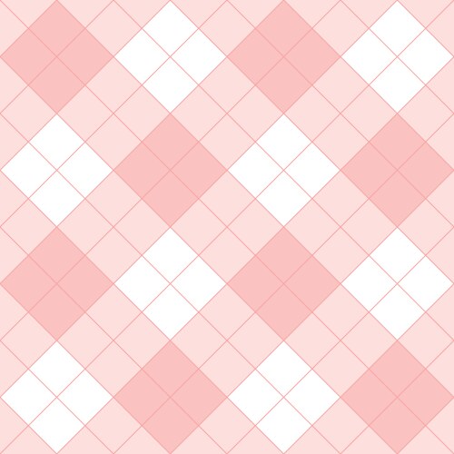 Seamless sweet checkered baby pink background Vector Image