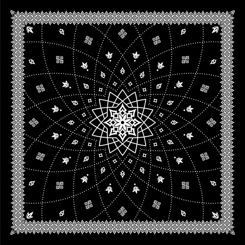 Bandana template 19 Royalty Free Vector Image - VectorStock