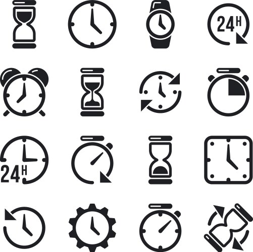 Time icon Royalty Free Vector Image - VectorStock