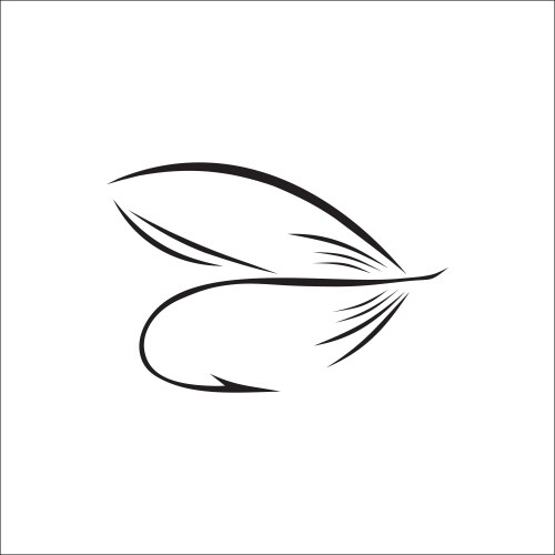 Dry fly Royalty Free Vector Image - VectorStock