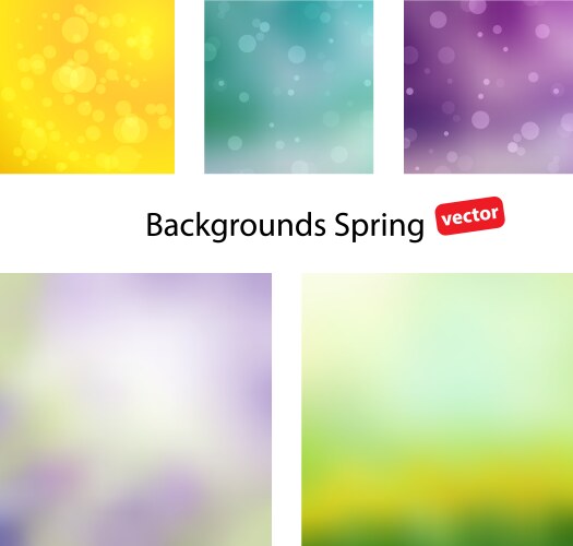 Spring horizontal banners Royalty Free Vector Image