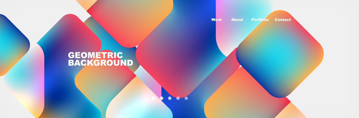 Colorful circles float in the air on a white Vector Image