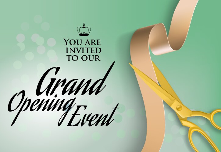 Grand Opening Ceremony Invitation Vector Images (over 2,800)