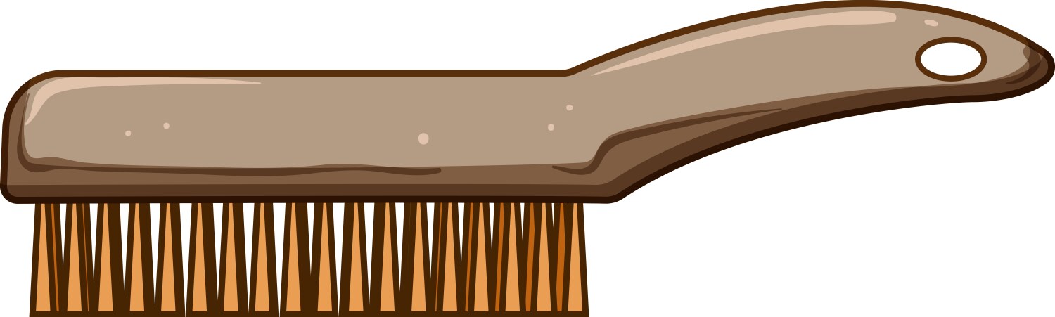 Removal wire brush cartoon Royalty Free Vector Image