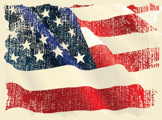 American flag background Royalty Free Vector Image
