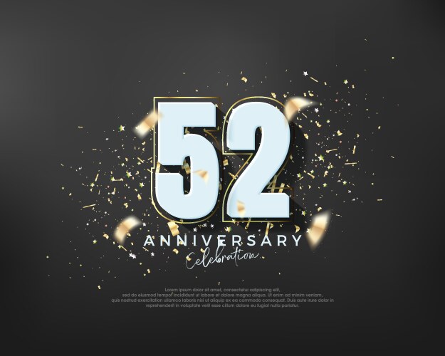 Number 52 Vector Images (over 1,000)