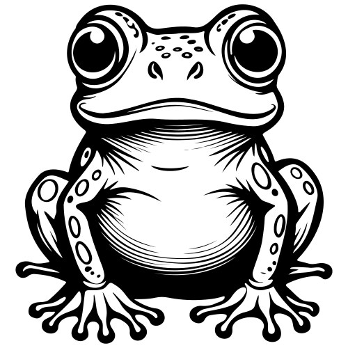 Frog Line Drawing Vector Images (over 2,000)