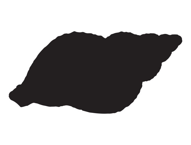 Mollusk silhouette art Royalty Free Vector Image