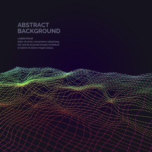 Abstract background with dynamic waves Royalty Free Vector