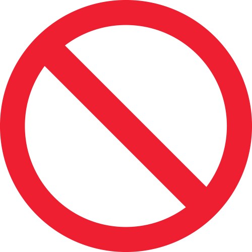 Not Applicable Symbol Vector Images (over 900)