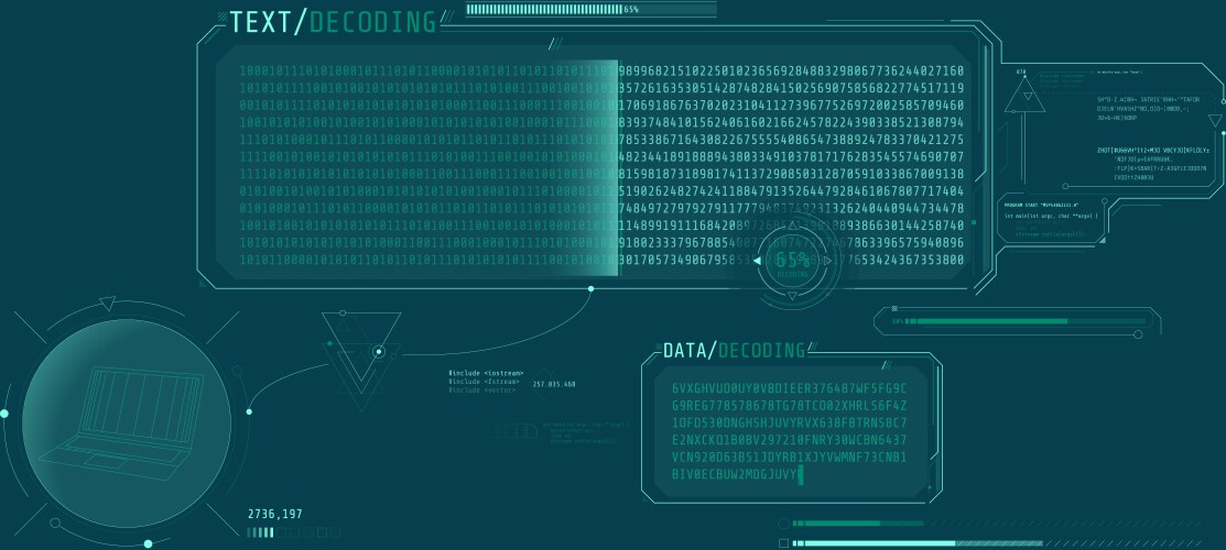 Decoding satellite and radio telescope data about Vector Image