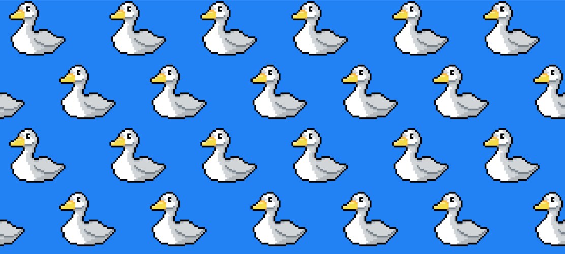 8 Bit Duck Vector Images (93)