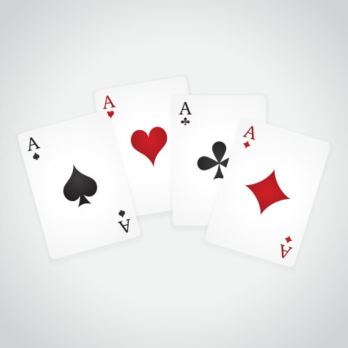 Four aces Royalty Free Vector Image - VectorStock