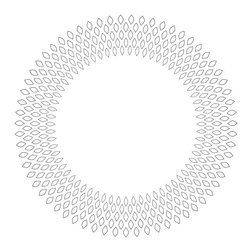 Radial circular pattern for round frame Royalty Free Vector