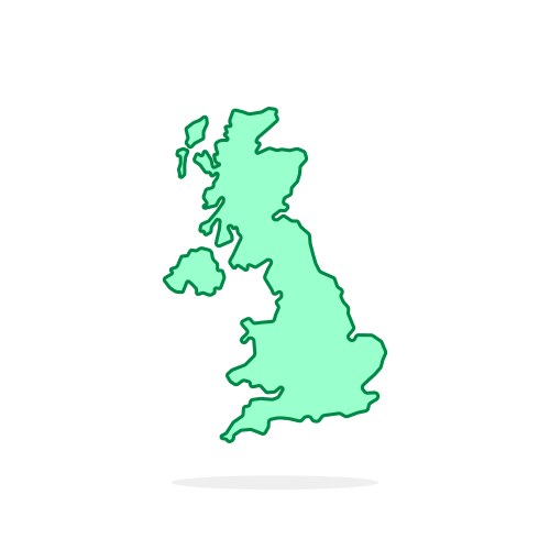 Cartoon Map of Uk Vector Images (over 100)